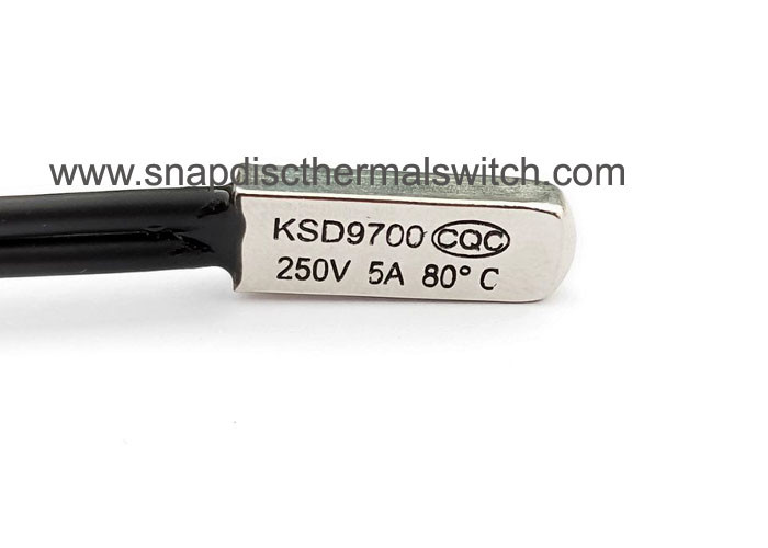 250V 5A 80 Deg C Auto Reset Bi-metal Thermal Protector Overload ...