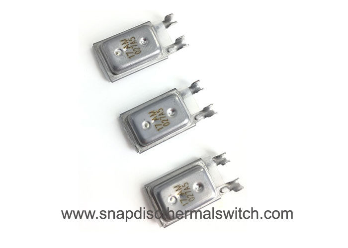 Auto Reset Bimetal Thermal Switch Surface Mount For Ballast 155 Deg C