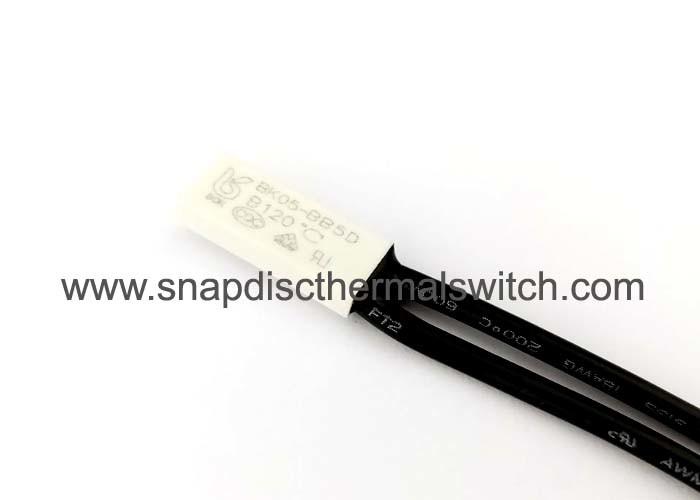 250V 8A 120 Deg C BK05-BB5D Bimetal Thermal Protector For Overheating ...