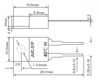 Lightweight Miniature Thermal Switch Long Life Cycles Of 100000 Times