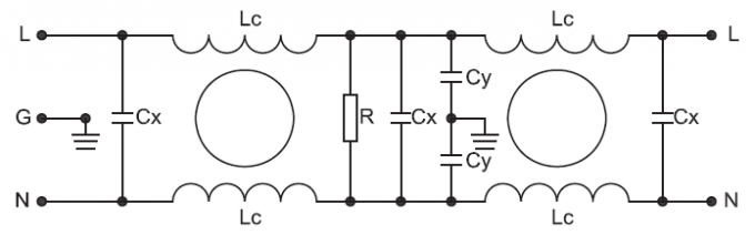 Two Stage EMI EMC Filter RFI Power Line Noise Power Supply EMI Filter