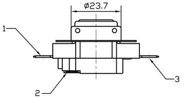 250VAC 25A KSD302 Snap Action Temperature Switch