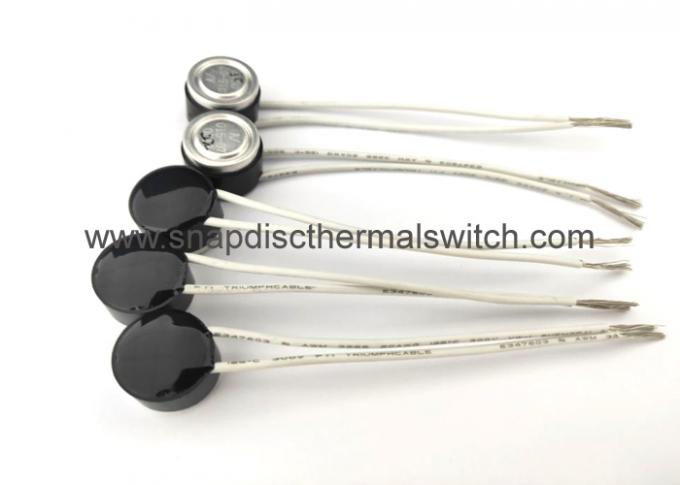 250V 16A Waterproof Solder Wire Snap Switch Thermostat With Bimetal Disc