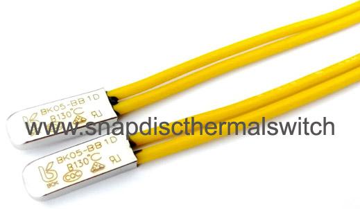 TUV 250V 8A 130 Deg C Thermal Overload Switch For HID Ballast