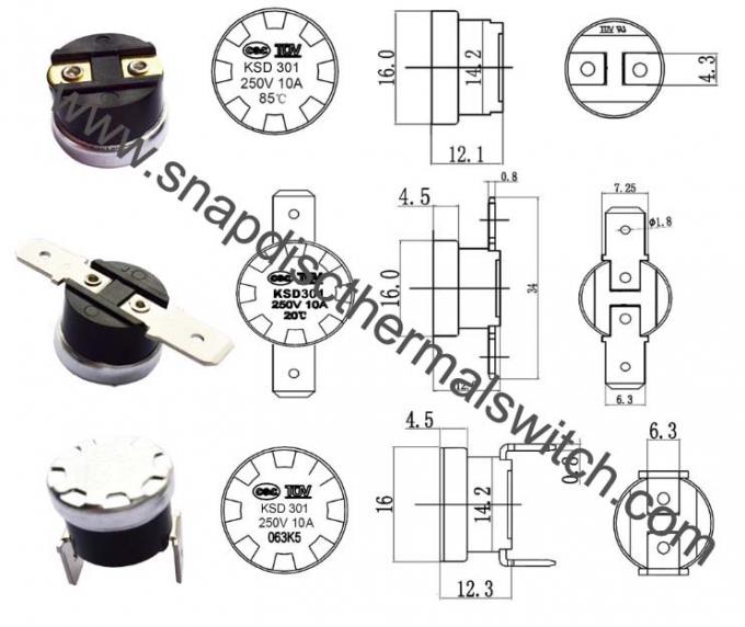 Temperature Overheat Protector Switch For Electromobile Battery ...